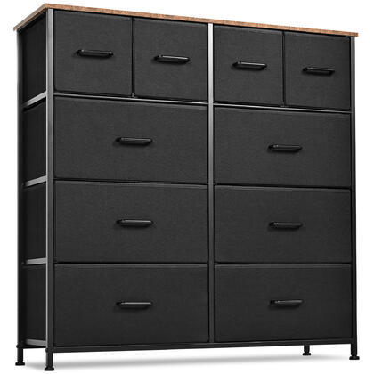 10-Drawer Dresser for Bedroom – Dual-Zone Chest with Steel Frame and ...
