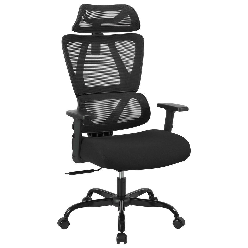 Ergonomic Mesh Office Chair with Footrest – Reclining & Adjustable
