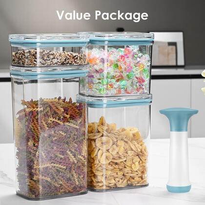 Vacuum Food Container Airtight Dry Food Storage Containers Set and ...