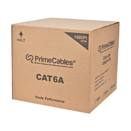 Cat6A CMR Bulk Ethernet Cable – 1000ft, Solid UTP, 23AWG, ETL Listed ...