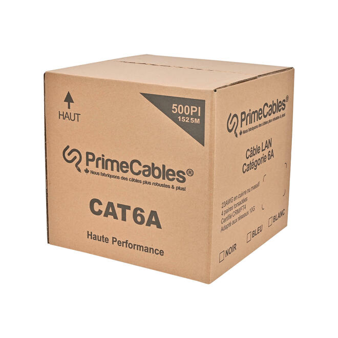 Cat6A CMR Bulk Ethernet Cable – 500ft, Solid UTP, 23AWG, ETL Listed ...