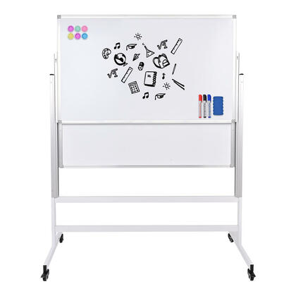 Tableau Blanc Réglable 48x60" – Mobile et Double Face