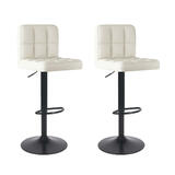 Bar Stool with Adjustable Swivel bonded Leather