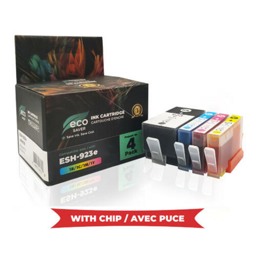HP 923e Ink Cartridge Combo – Compatible Pack with Chip