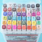 24-Color Twin Tip Alcohol Ink Marker Set – Fine Tip Pens for Art ...