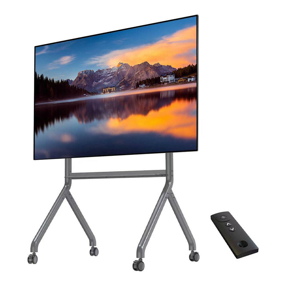 Heavy Duty Electric Lifting Motorized Mobile TV Cart for 75-90 Inch ...