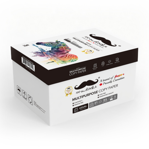 Moustache® Premium Copy Paper Legal Size 8.5" x 14", 80gsm, 95 Bright ...