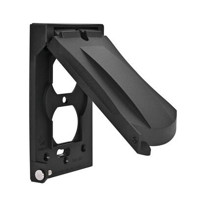 Heavy Duty Single Gang Outdoor Outlet Cover Weatherproof Enclosure, cUL ...