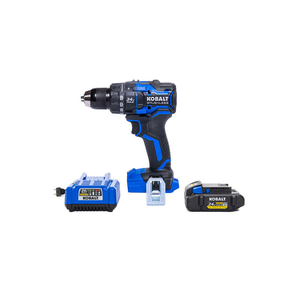 Kobalt 24V Max XTR Cordless 1/2-Inch Drill with Brushless Motor, Charger & Battery