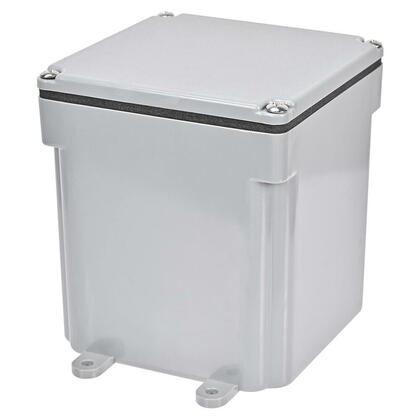 4" x 4" x 4" D. 64 cu in. Weatherproof Plastic Junction Box - PrimeCables®