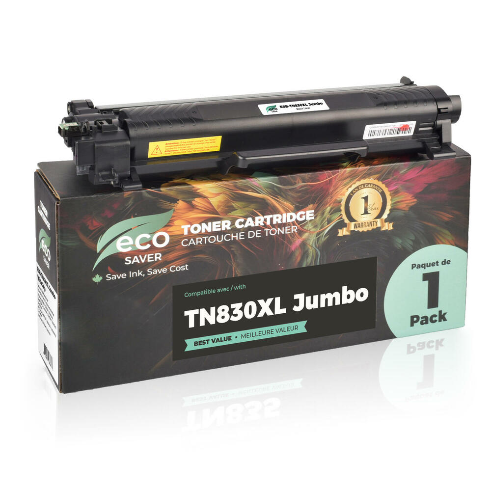 Brother TN830XL Compatible Black Toner Cartridge – Eco-Saver