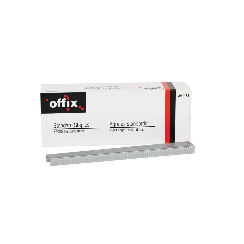 Offix Staples Standard Staples, 5000 / Box (344473)