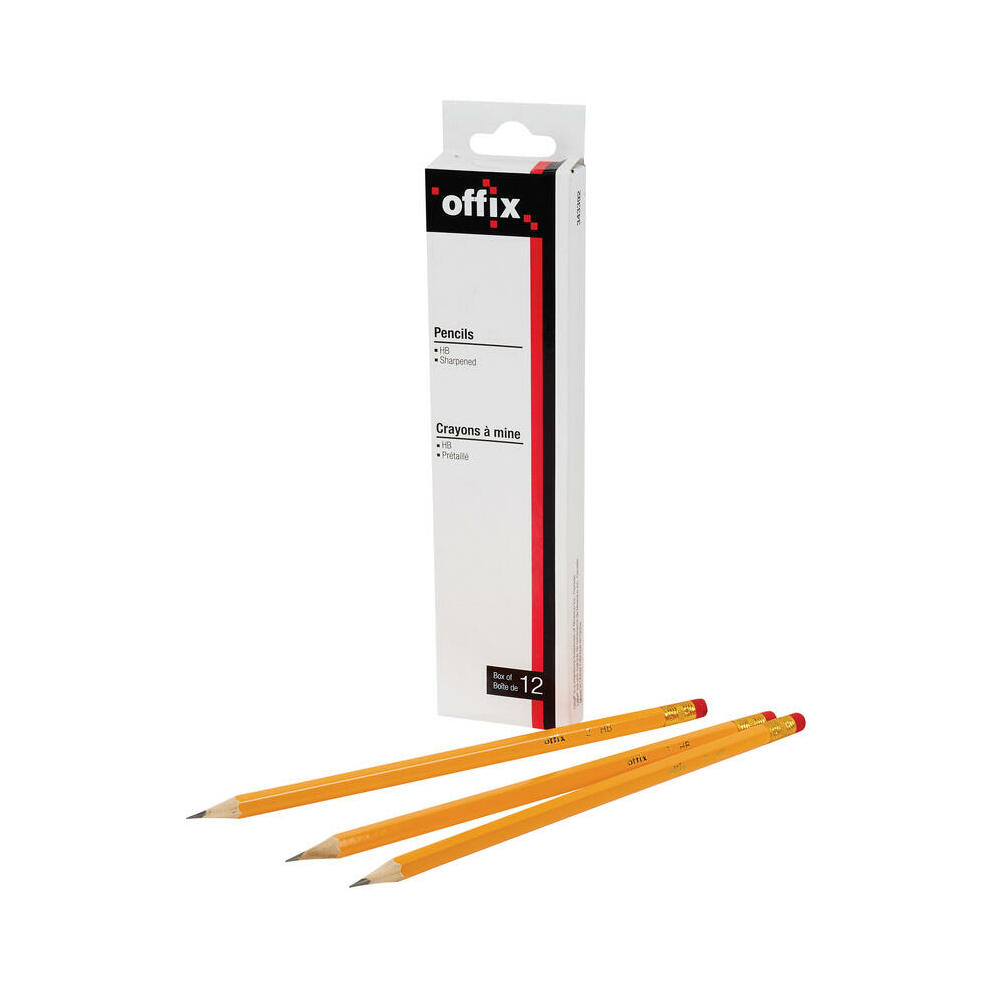 Offix® HB Pre-sharpened Wood Pencils, 12 / Box 343392
