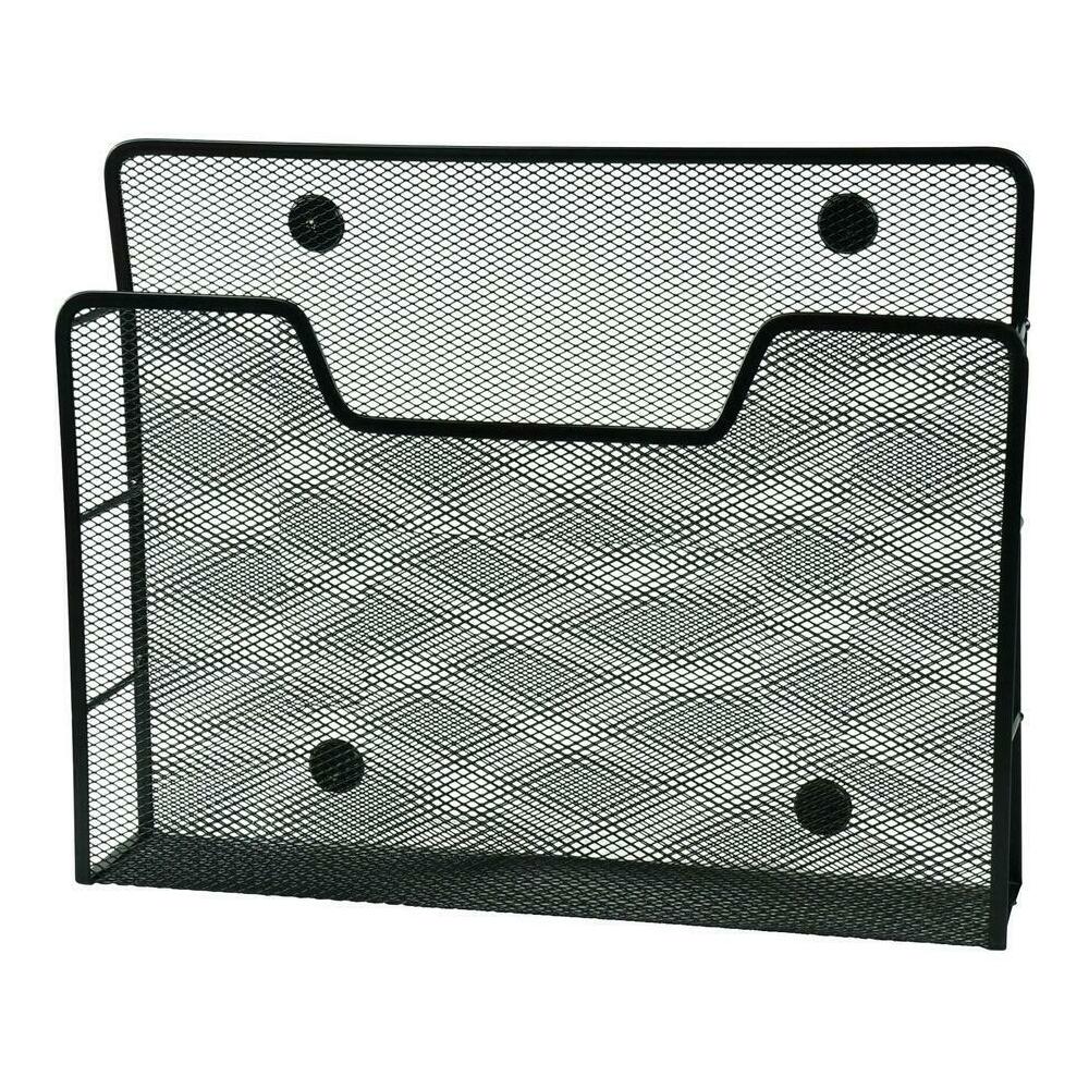 Winnable® Organisateur mural magnétique à poche unique, noir, 12 x 2-1/ ...