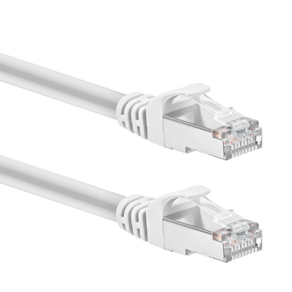 Cat6a SSTP 26AWG 10GB moulé Câble de réseau Ethernet patch - Blanc ...
