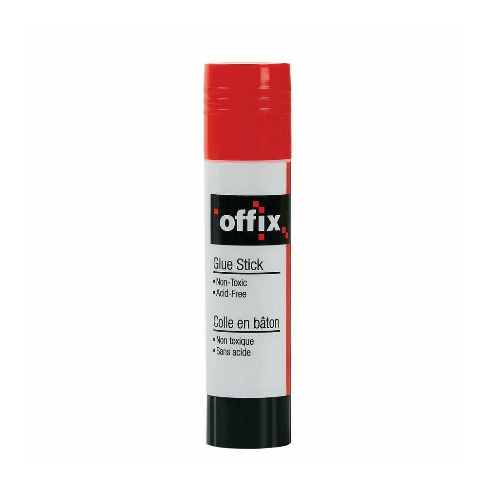 Offix® Bâton de colle non toxique, 10 g (0,35 oz), blanc