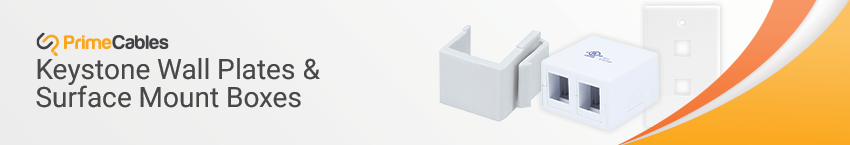 Keystone Wall Plates & Surface Mount Boxes | PrimeCables