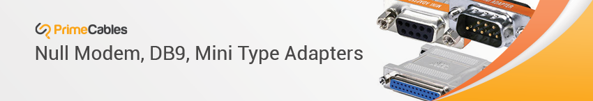 Null Modem DB9 DB25 Mini Type Adapters