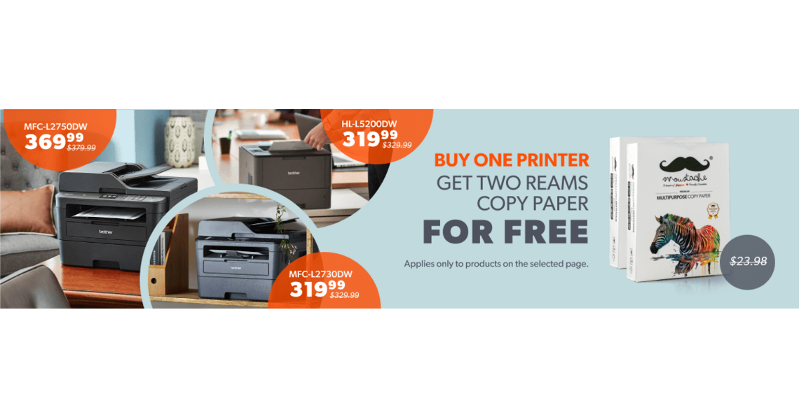 Brother Printer Sale & Buy one, get two free