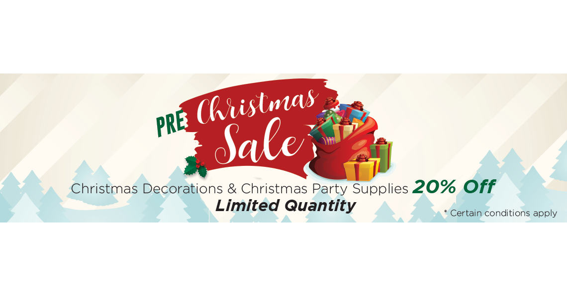Pre Christmas Sale