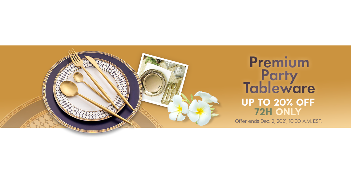 Premium Plastic Party Tableware