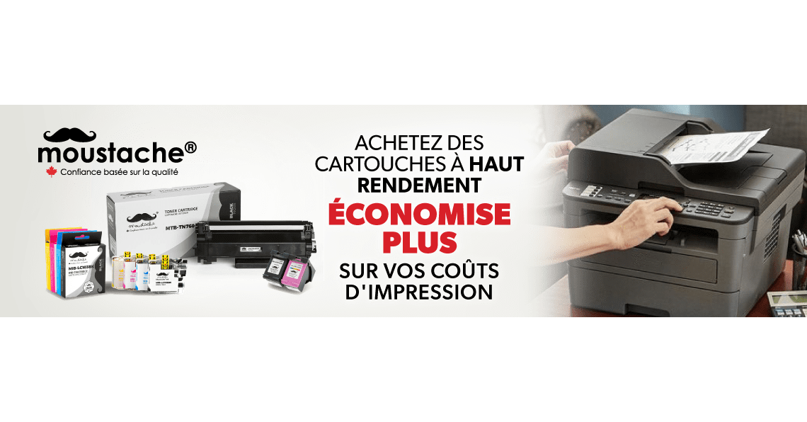 Offres de cartouches d'encre et de toner à haut rendement : HP, Canon ...