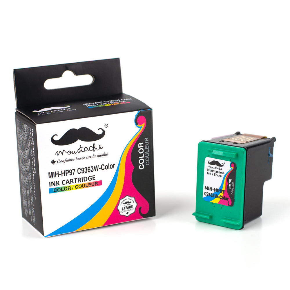 Remanufactured HP 97 C9363WN Tri-color Ink Cartridge - Moustache®