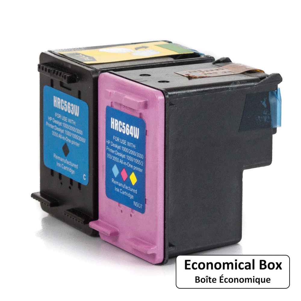 Remanufactured HP 61XL cartouche d'encre noire et tri-colour combo haut ...