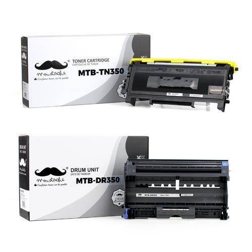 Brother TN350 DR350 Compatible Black Toner Cartridge and Drum Combo ...