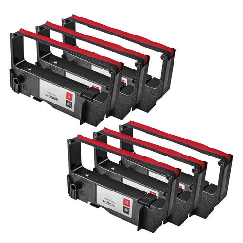 Star Micronics RC200BR Compatible Black/Red Ribbon Cartridge 6/Pack for ...
