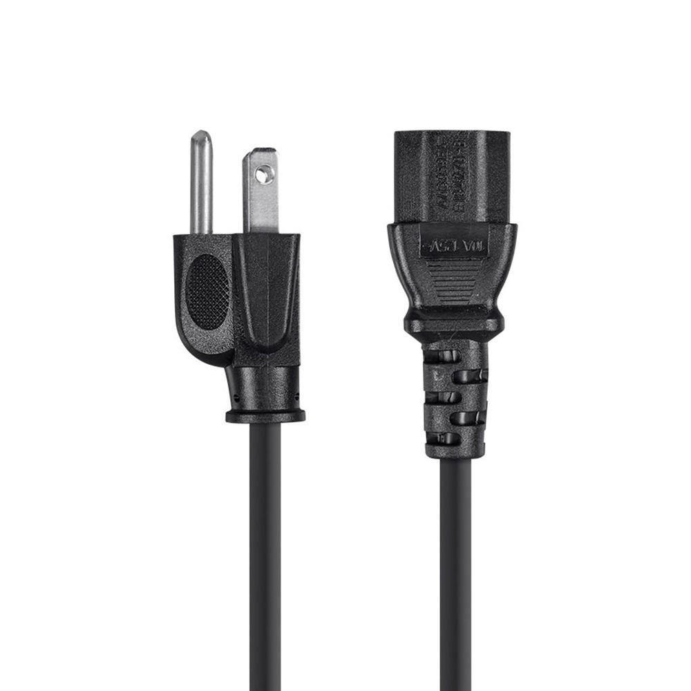 18AWG Power Cord Cable w/ 3 Conductor PC Power Connector Socket, C13/5 ...