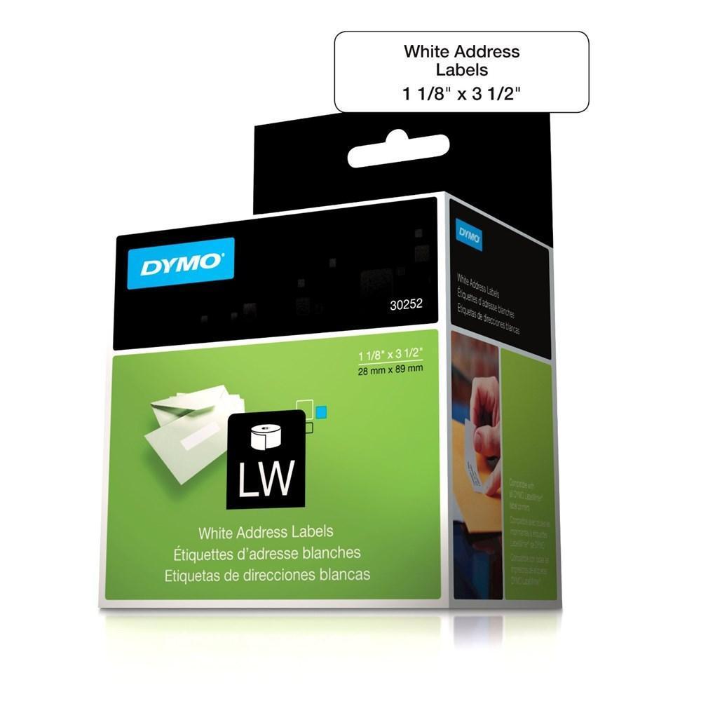 DYMO 30252 Original 350/Roll Labels Address Label, Black on White, 1-1/ ...