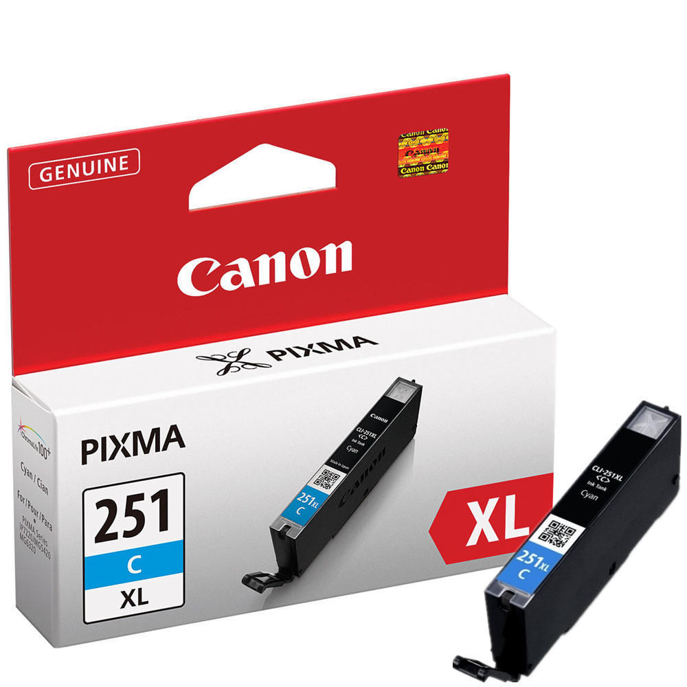 Canon CLI-251XLC Original Cyan Ink Cartridge (6449B001)