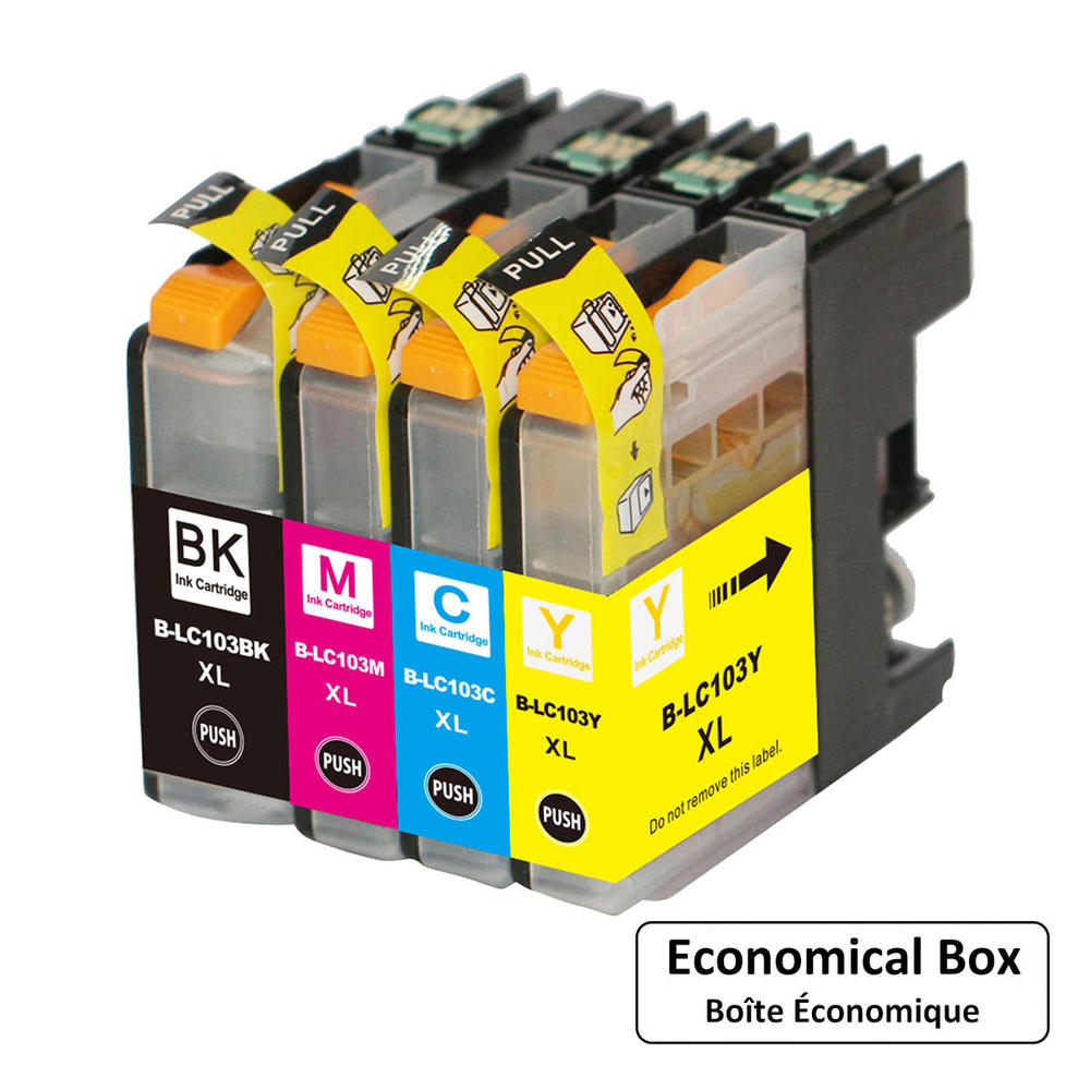 Brother LC103 Compatible Ink Cartridge Combo BK/C/M/Y