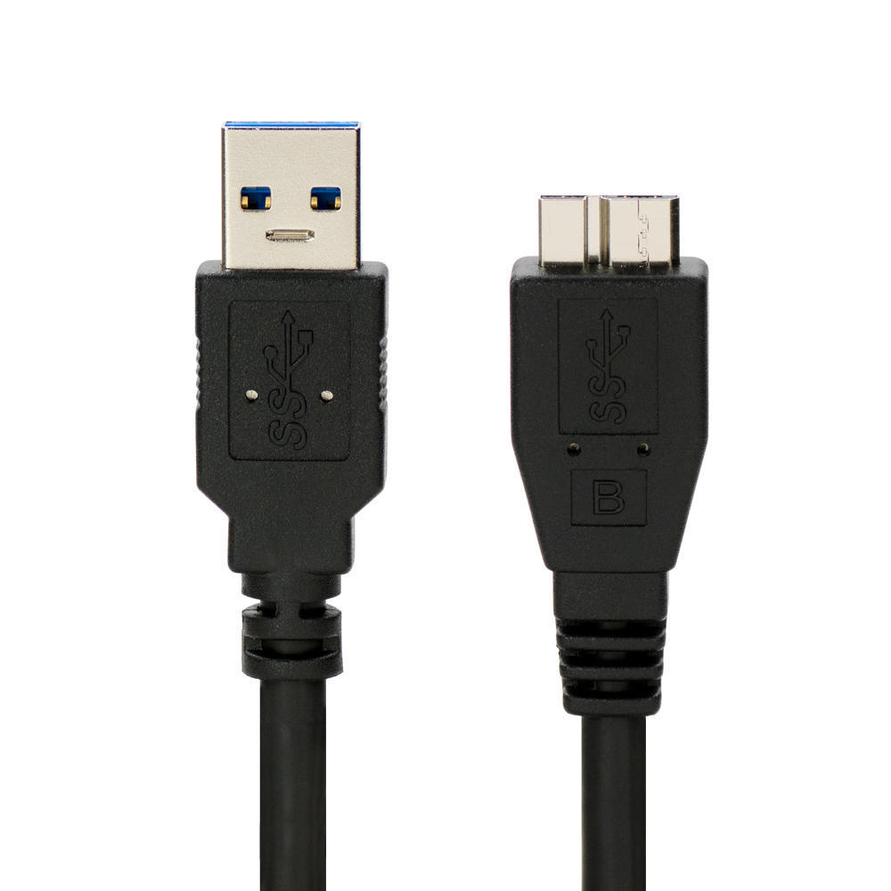 Premium USB 3.0 to Micro USB Charge & Sync Cables - Black - 3ft ...