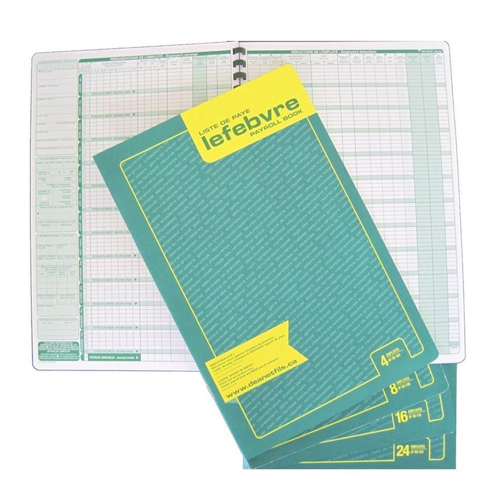 Dean & Fils Dean and Lefebvre Payroll Book Designed
