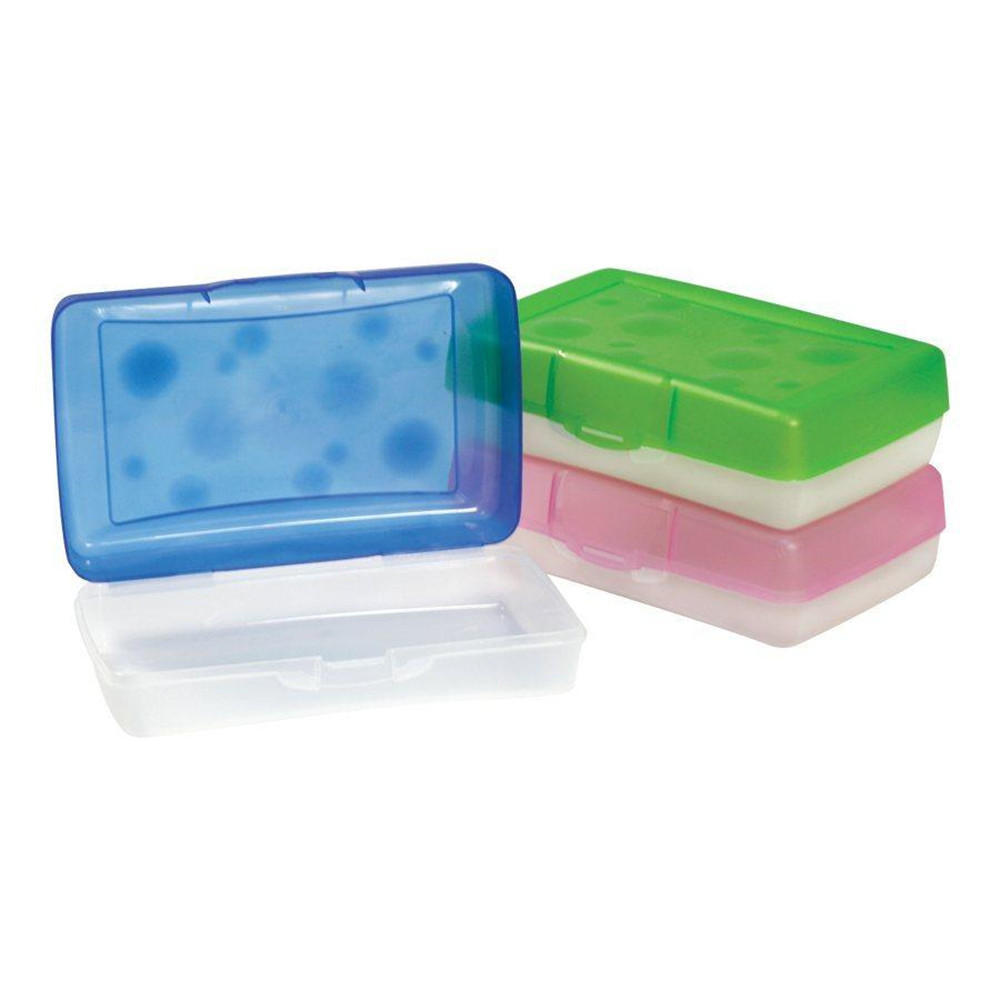 Storex Plastic Multi-Colour Pencil Box (61605B12S) 781724