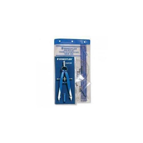 STAEDTLER® Study Geometry Set Rulers Protractor and Compass- 5 pieces ...