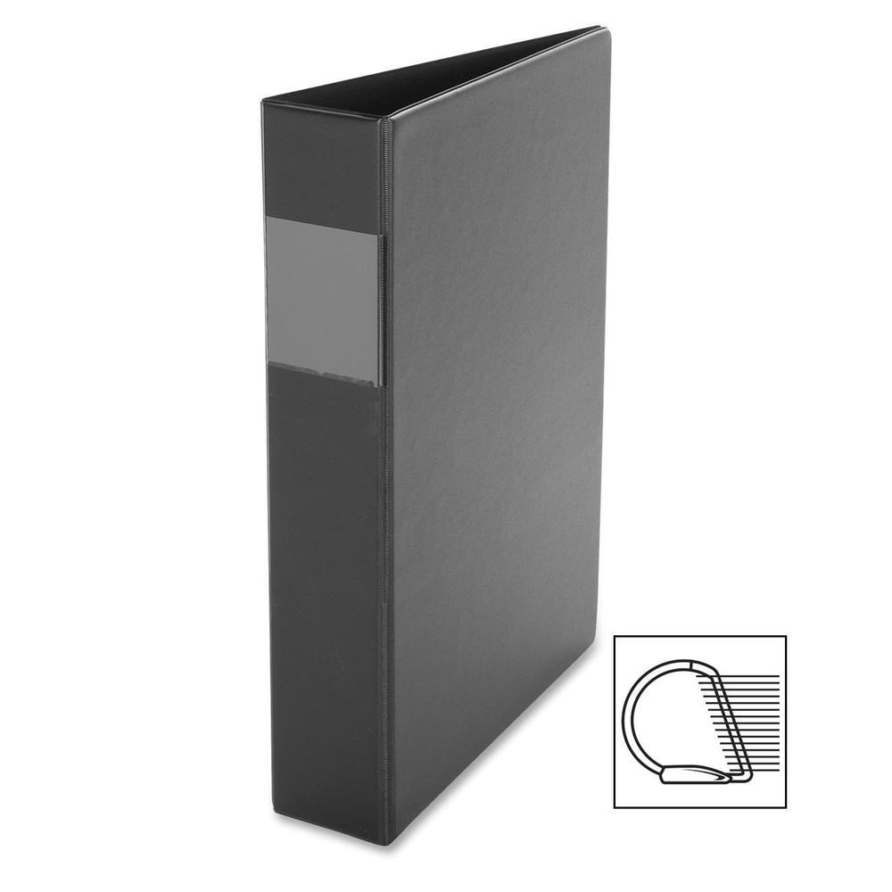 Davisgroup Legal Size Binder, Round Rings, Black