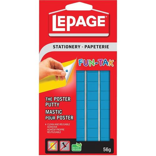 LePage® Fun-Tak® Adhesive Mounting Putty, Blue, 56g 15982
