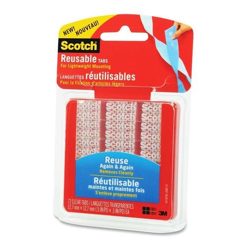 3M Scotch Reusable Double-Sided Mounting Tapes (Package of 6/18/72)