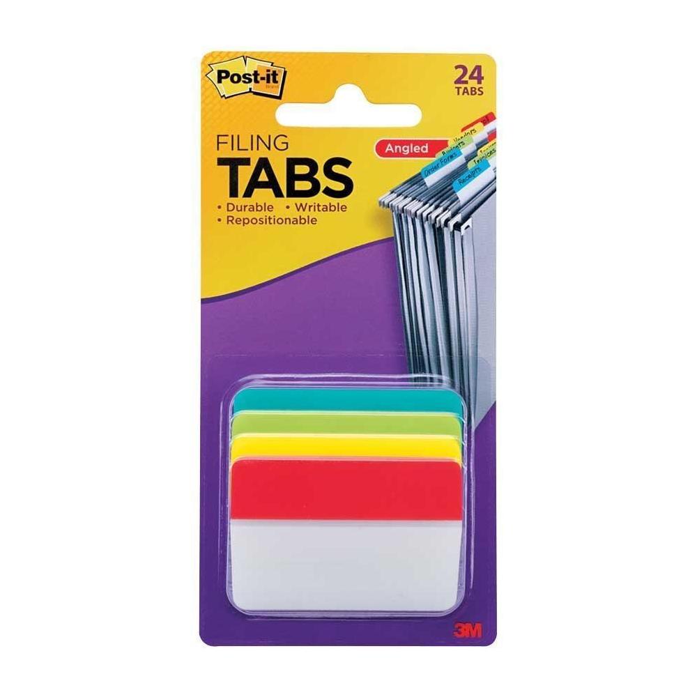 3M Post-it® Angled Self-adhesive Tabs (Multicolor)