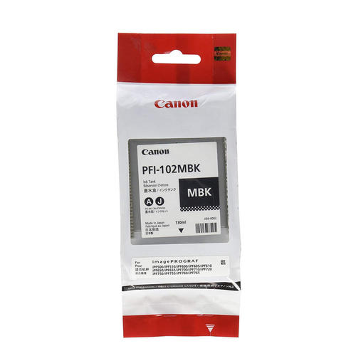 Canon PFI-102MBK Original Matte Black Ink Cartridge (0894B001)