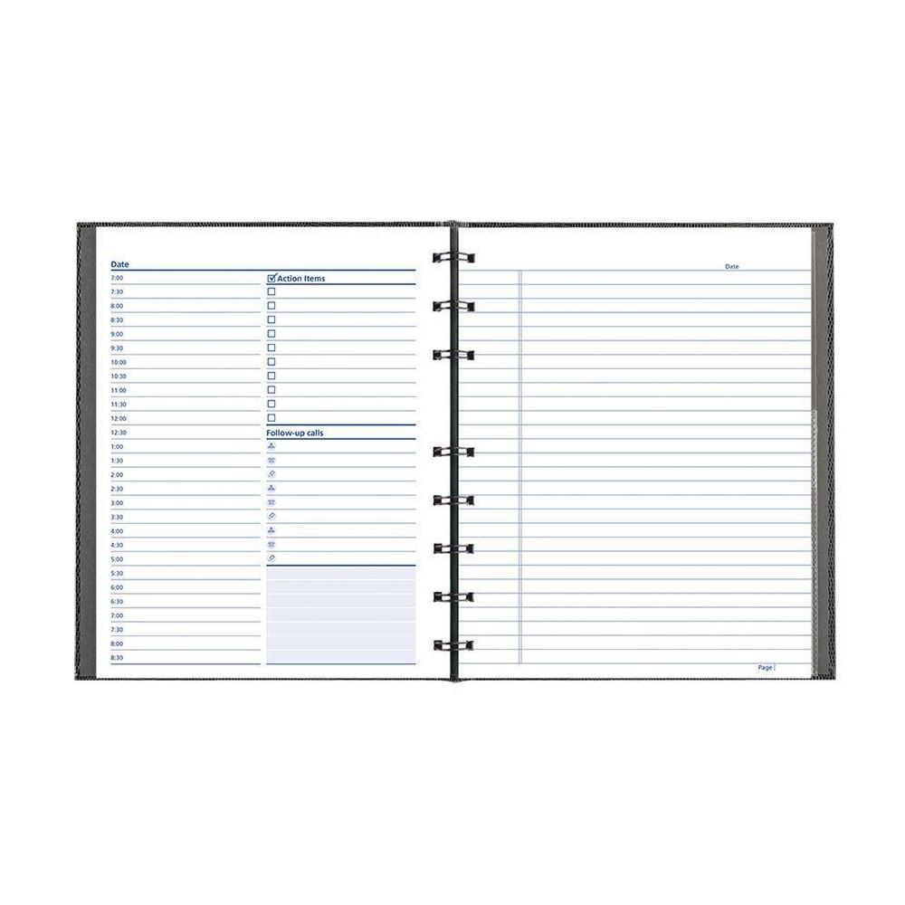 Blueline® NotePro® Daily Undated Planner, 9-1/4 x 7-1/4", Black ...