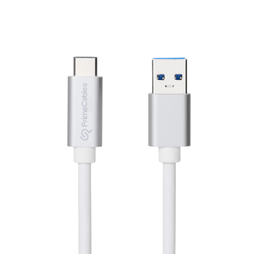 3.1 USB-A to USB-C Cable - 3ft - White - PrimeCables