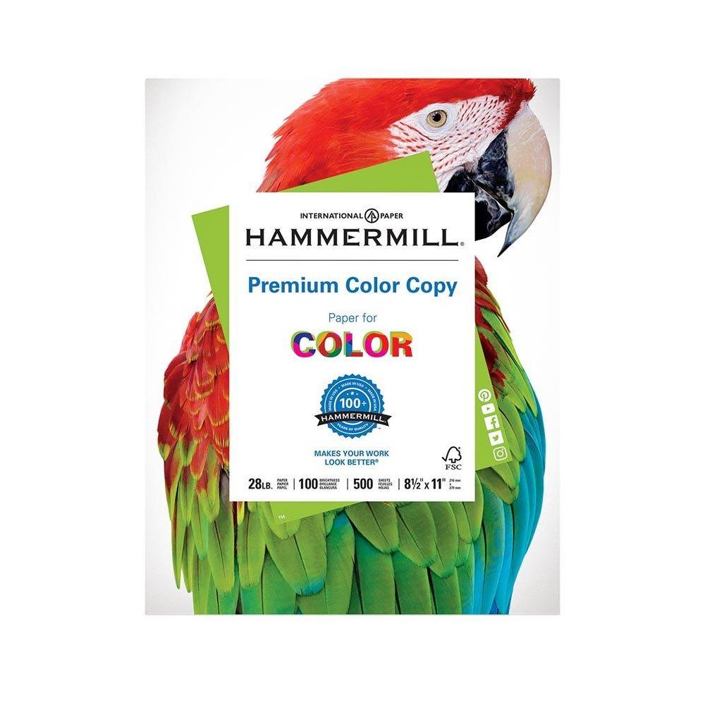 Hammermill Premium Copy Paper for Colour Printing, 28 lbs, 500/Pack