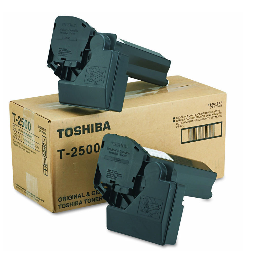 Toshiba T-2500 originale Black Toner Cartridge - 2/Pack