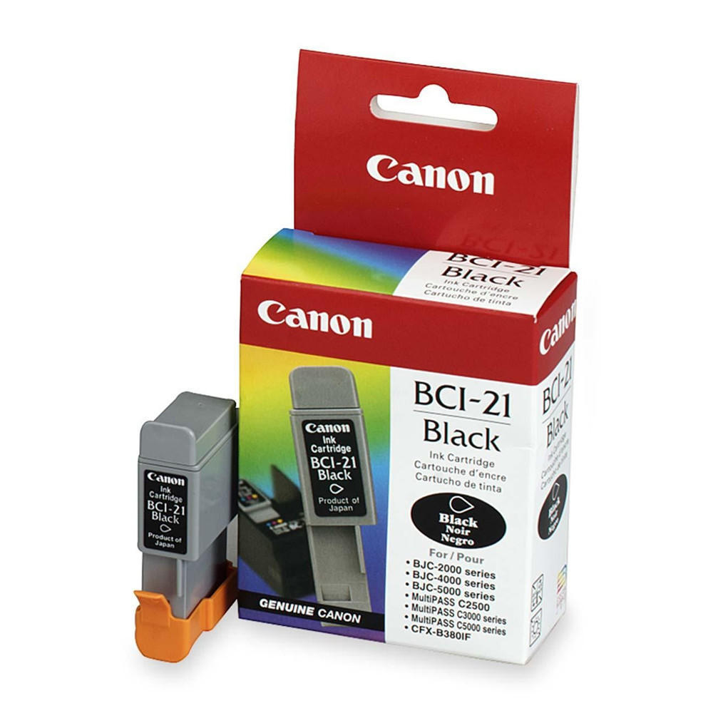 Canon BCI-21 BK Original Black Ink Cartridge (0954A003)