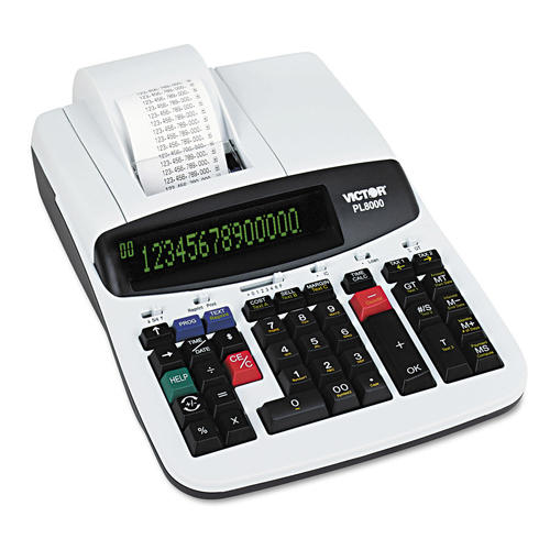 Victor® PL8000 Calculatrice à impression thermique, logique d'invite ...