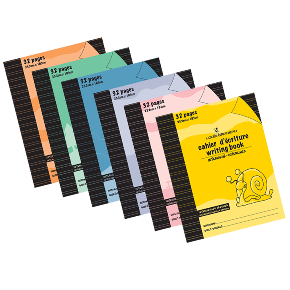 Louis Garneau® LG20 Small Exercise Book, Inter double line
